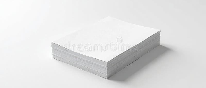 Realistic Empty A4 Paper Sheets Stack Professional Mockup for ...