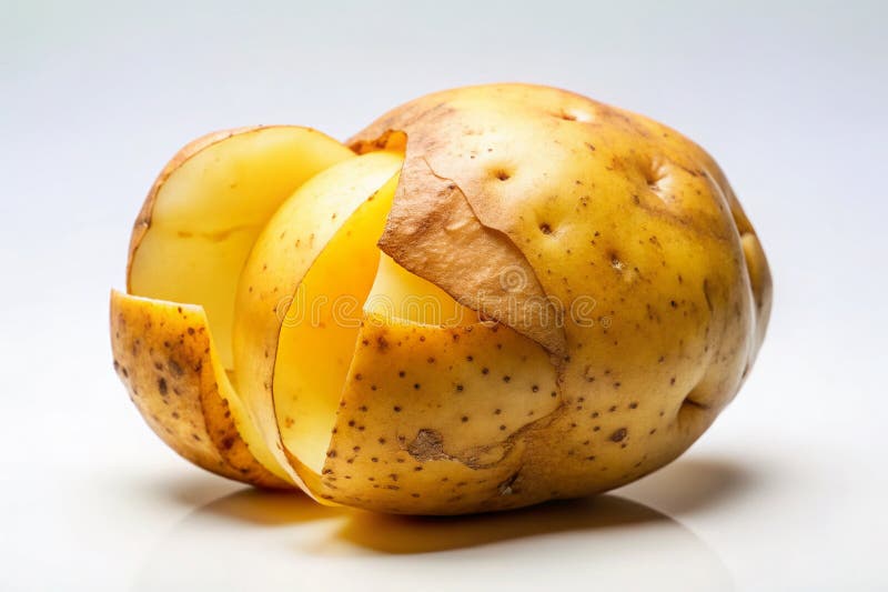 Perfectly Peeled Potato Half a Culinary Photography Staple for Food ...