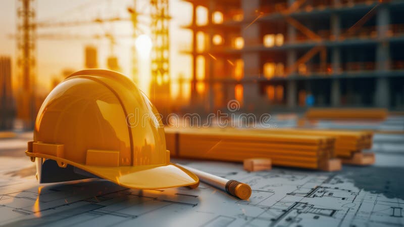 Construction Area with Detailed Outline, Planned Development Blueprint ...
