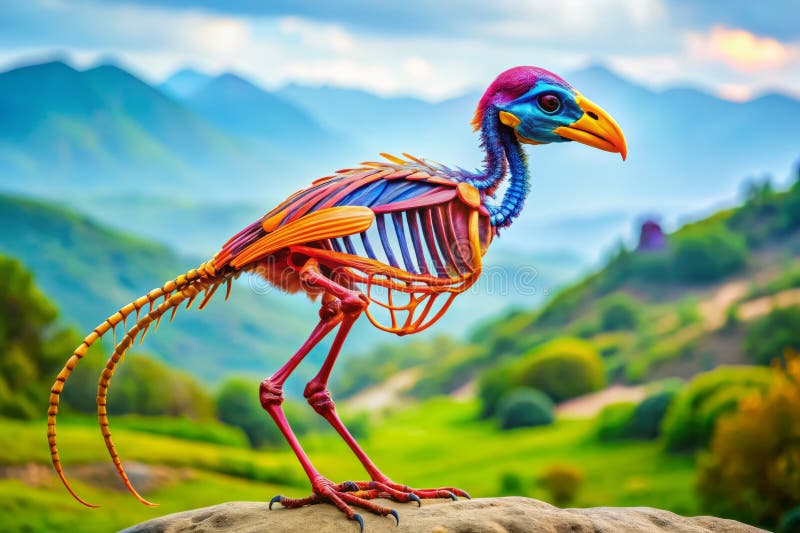 Comprehensive Bird Skeleton Study: Detailed Anatomy for Educational and ...