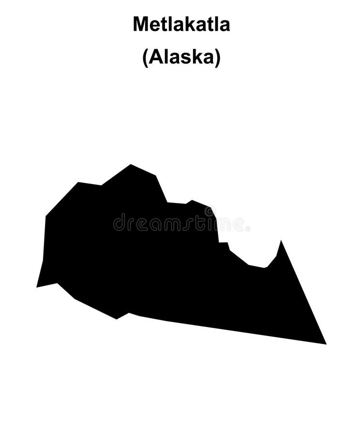 Metlakatla Outline Map Stock Illustrations – 1 Metlakatla Outline Map ...