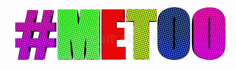Metoo Molticolor Comic Style Text Logo Stock Illustration ...