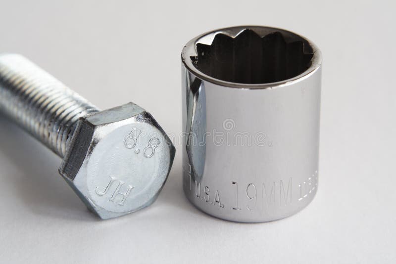 Metric Bolt and Socket stock image. Image of grade, wrench - 948313