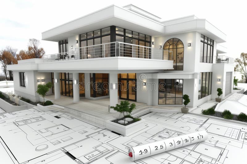 Metric Folding Ruler and Architectural Plans for a Contemporary ...