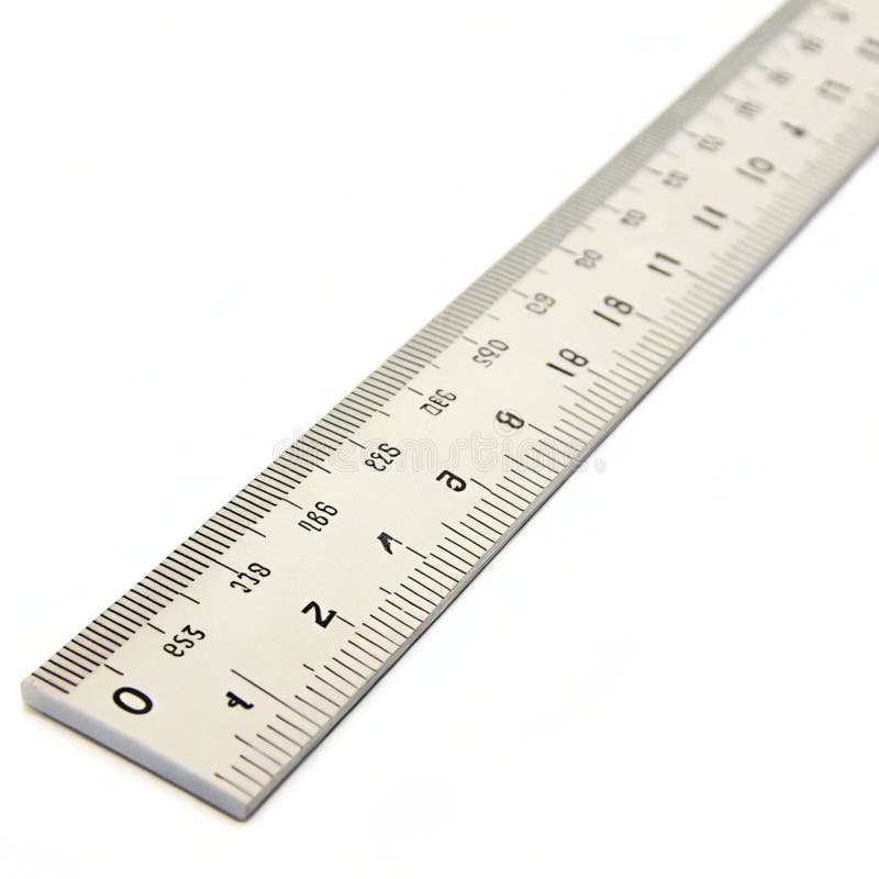 Metric Units Ruler Isolated on White Background Stock Illustration ...
