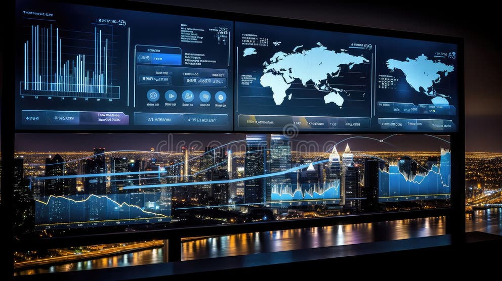 Metrics big data analytics stock illustration. Illustration of cloud ...