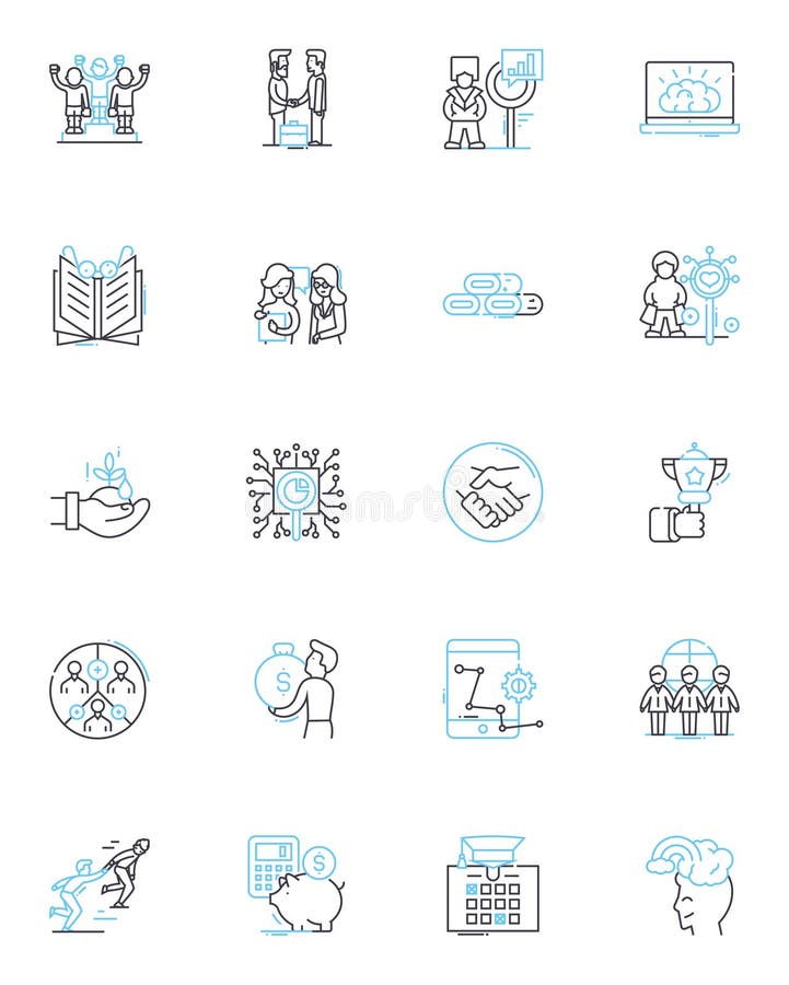 Metrics And Tables Linear Icons Set Analytics Metrics Data Table Chart Spreadsheet