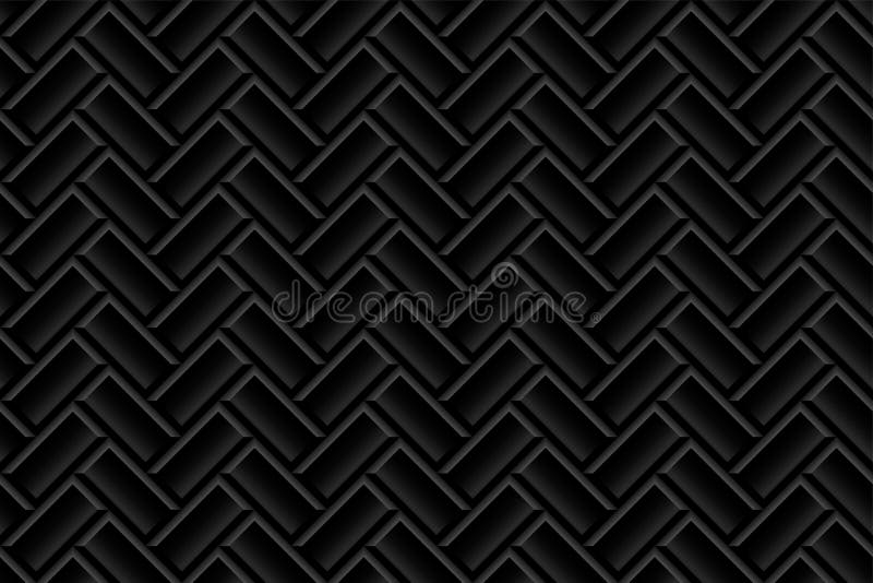 Metro Black Tiles with Herringbone Patter, Subway Diagonal Seamless ...