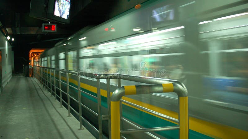 Metro car stock image. Image of fast, people, chongqing - 12738129