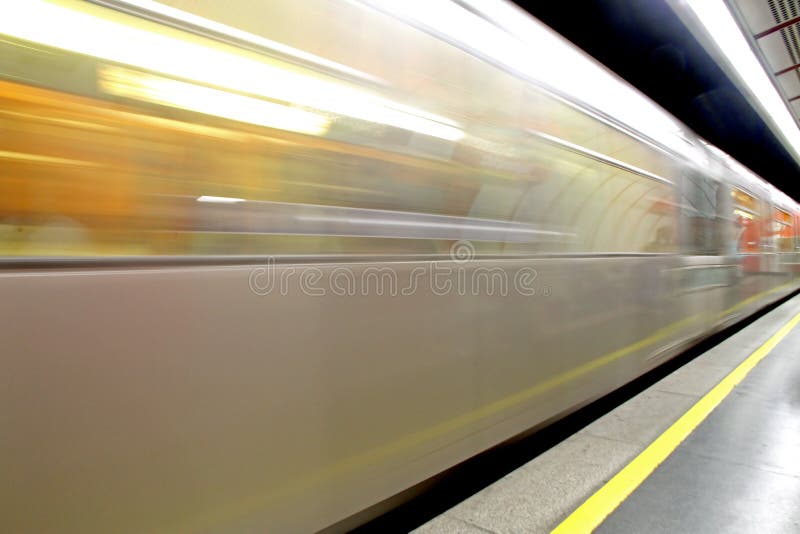 Metro Fast for Commuters during Working Hours Stock Photo - Image of ...
