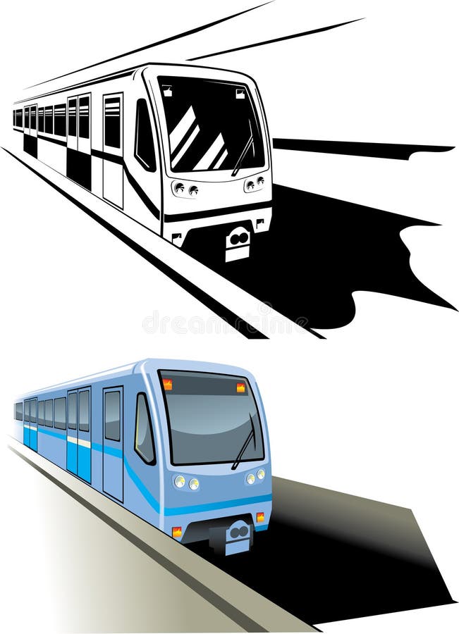 Metro fast train stock vector. Illustration of locomotive - 12960853