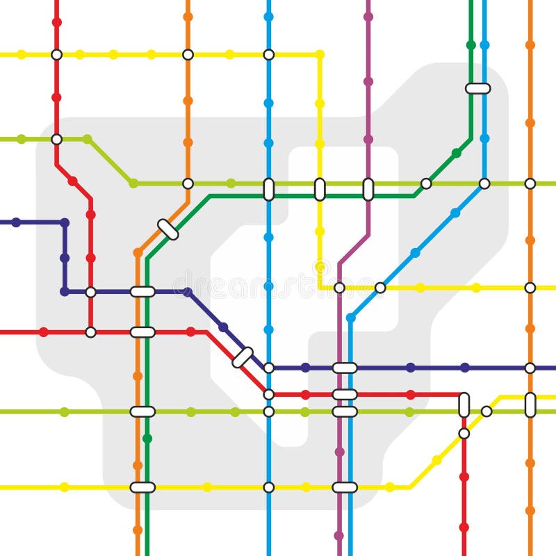 Metro stock illustration. Illustration of modern, template - 35914236