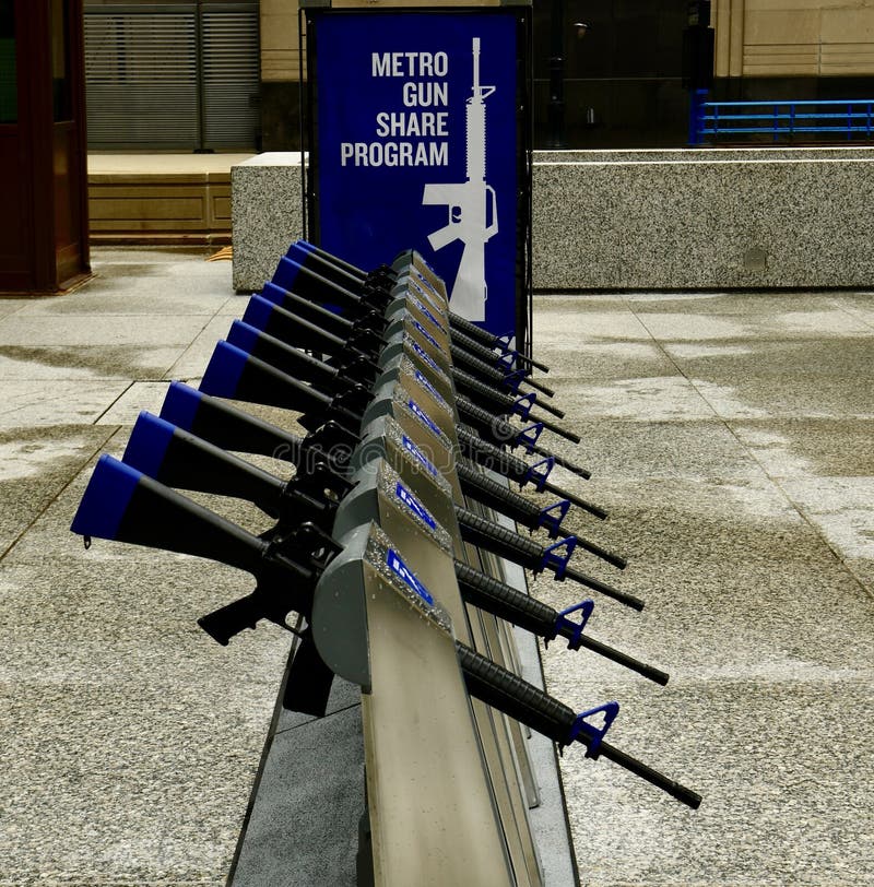 Metro Gun Share Program editorial image. Image of weapons - 116566325