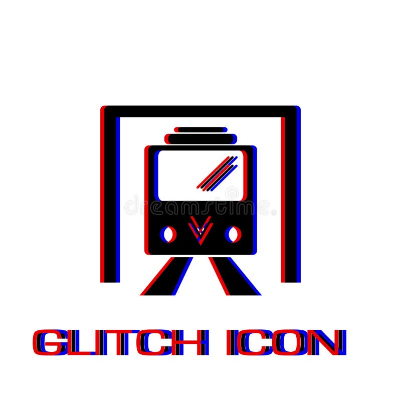 Metro icon flat. stock vector. Illustration of public - 154834965