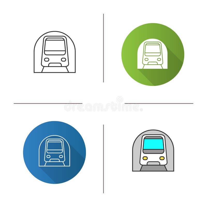 Metro color icon stock vector. Illustration of metro - 200427225