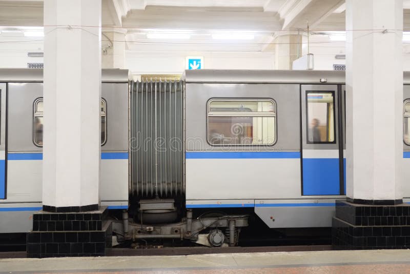 Metro stock image. Image of railway, interior, advertisement - 35627061