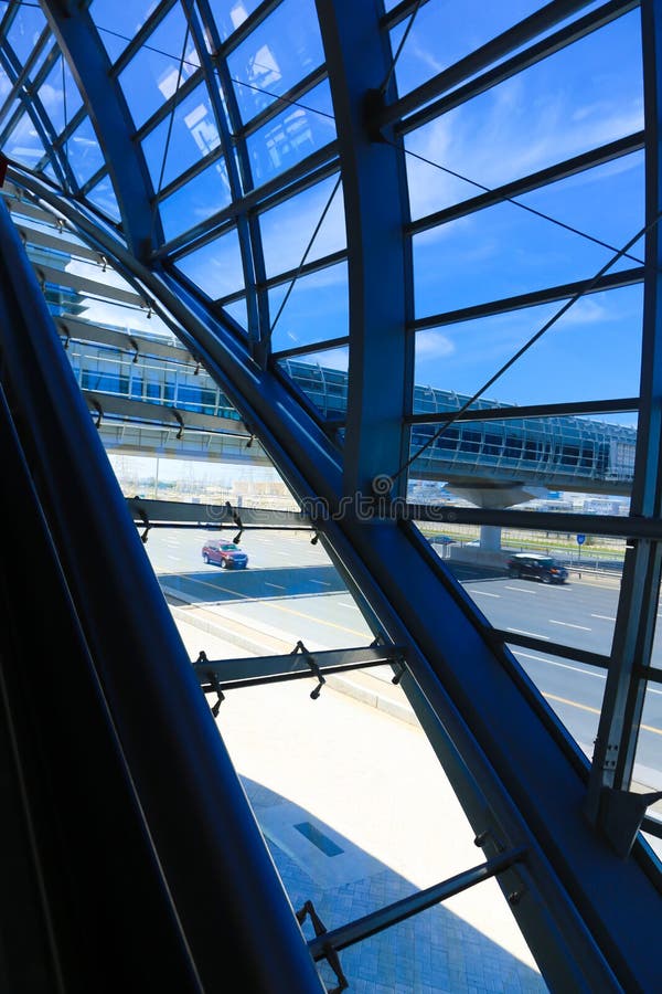 Metro Interior of Modern Metal Stock Photo - Image of background ...