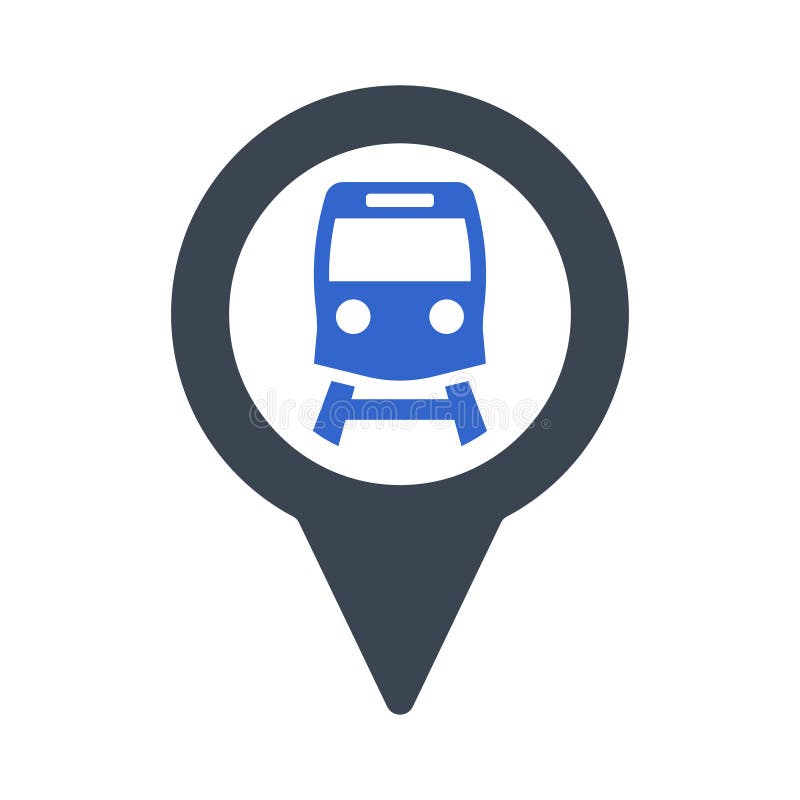 Metro location icon stock vector. Illustration of vector - 263832891