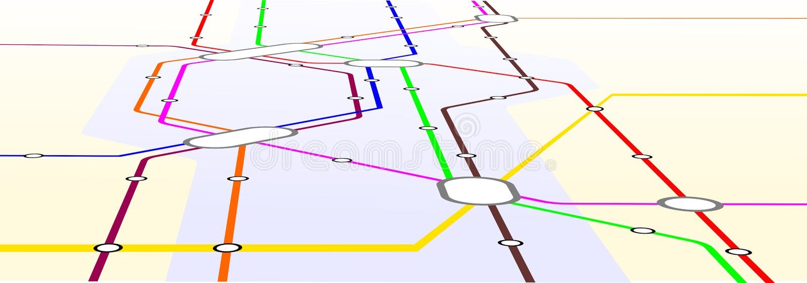 Subway schematic map stock vector. Illustration of lines - 29016796