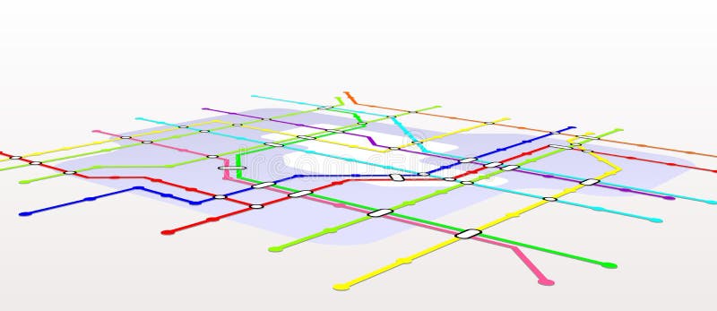Metro stock illustration. Illustration of traffic, metro - 42147791