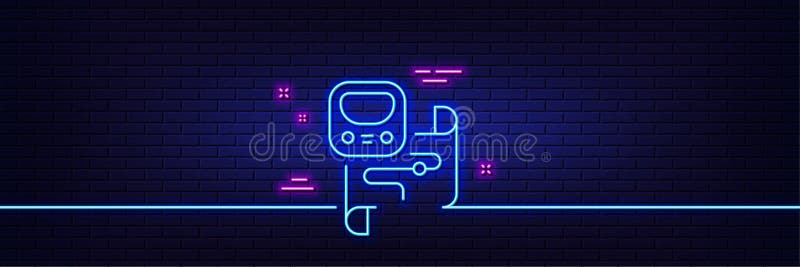 Metro Map Line Icon. Underground Subway Sign. Neon Light Glow Effect ... Metro Map Line Icon. Underground Subway Sign. Neon Light Glow Effect ...