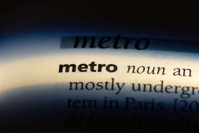 Metro stock photo. Image of macro, word, concept, page - 126541110