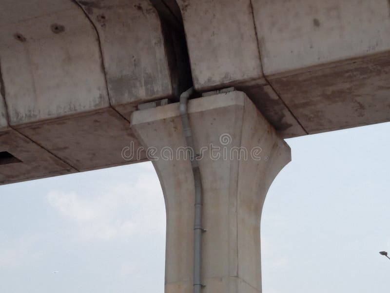 Metro Pier UPVC Connection at Road Pier Stock Image - Image of road ...