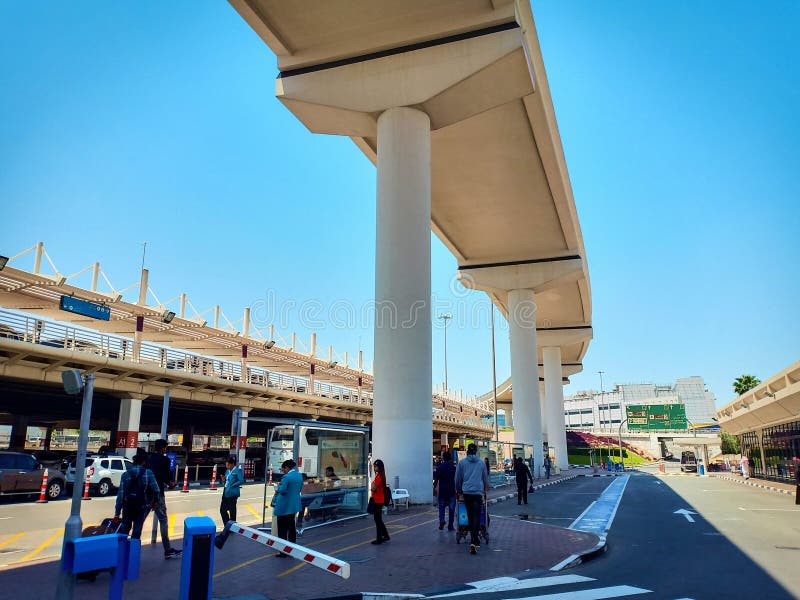 Dubai Metro Railway in Heart of UAE Editorial Stock Photo - Image of ...