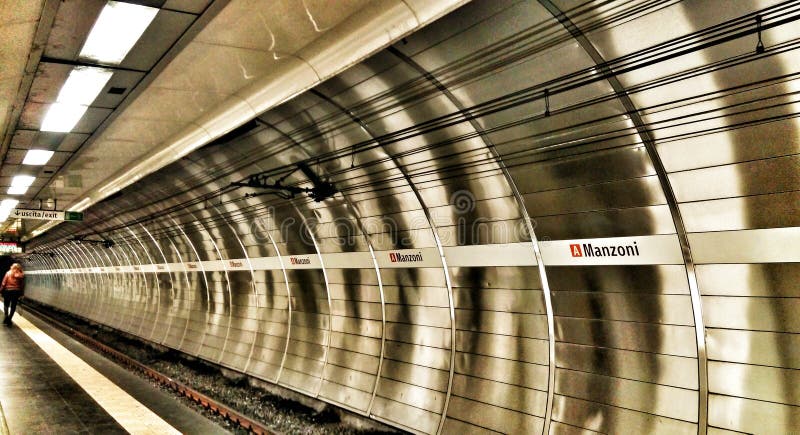 Metro in Rome editorial stock photo. Image of urban, monitoring - 31785898