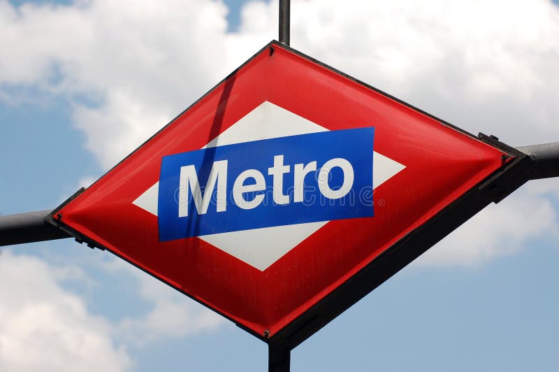 Metro sign stock image. Image of utility, move, blue, guide - 1814637