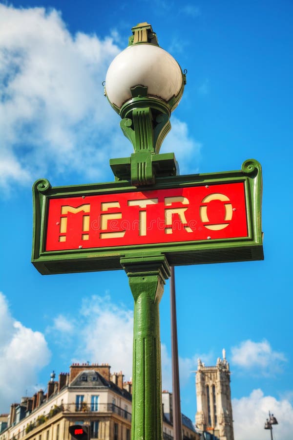 Metro Sign in Paris, France Editorial Photography - Image of subway ...