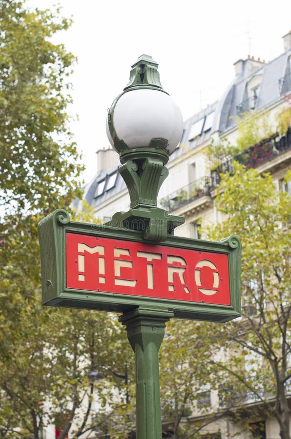 Metro sign editorial stock image. Image of electric, destination - 50908534