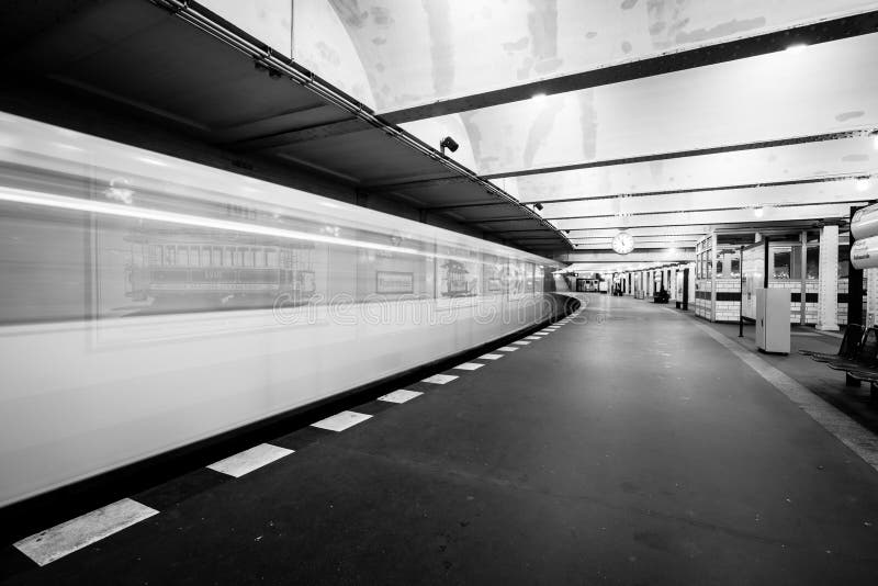 Metro station. editorial photo. Image of white, train - 61003131