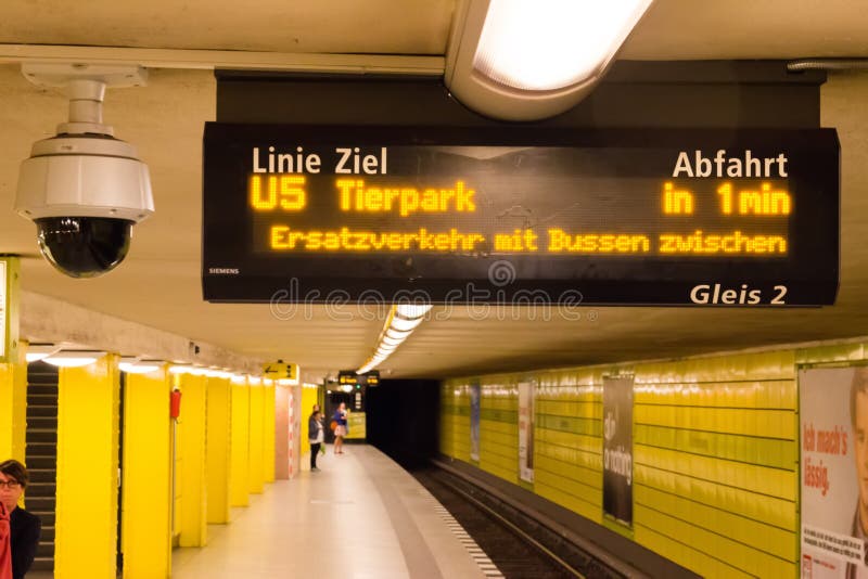 Metro Station in Berlin, Germany Editorial Stock Photo - Image of ...