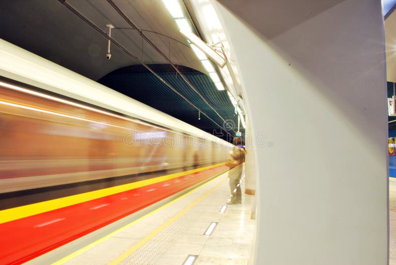 Metro Station stock image. Image of station, line, platform - 66794971