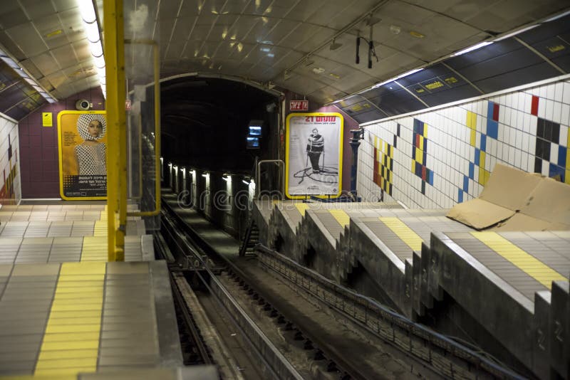 Metro Station on Mount Carmel in Haifa Editorial Photo - Image of ...