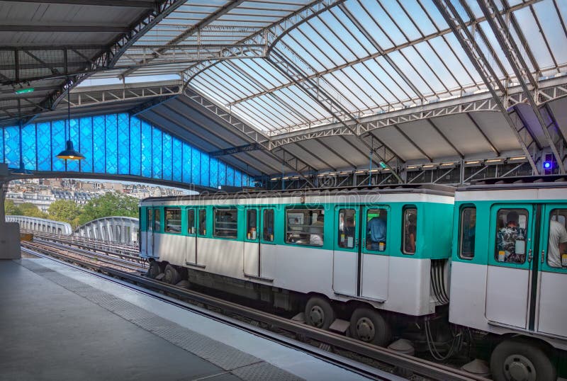 Metro station in Paris stock photo. Image of blur, people - 323104808