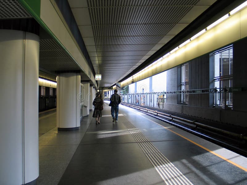 Metro station platform stock photo. Image of train, station - 10478582