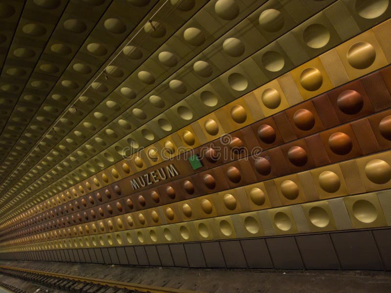 Metro station in Prague stock photo. Image of wall, architecture - 27781382