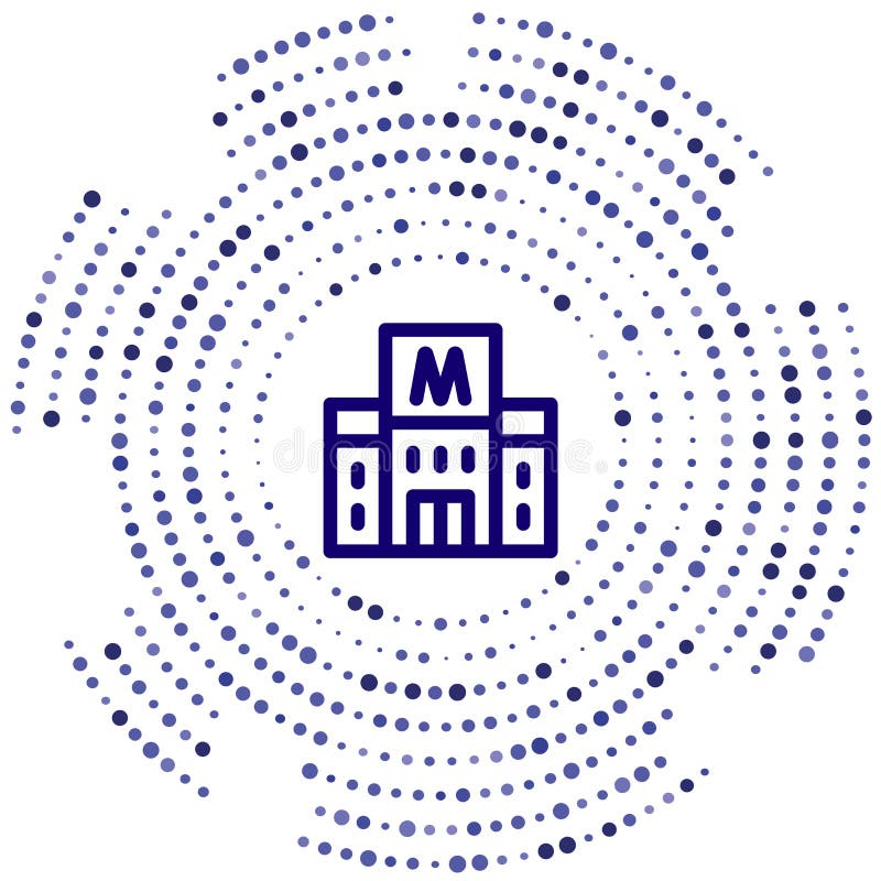 Metro Station Vector Icon. Metro Station Editable Stroke Stock Vector ...