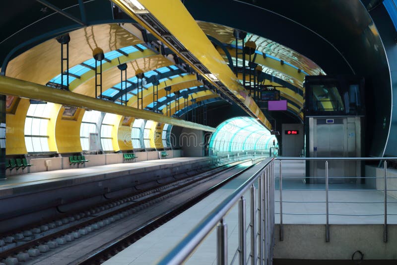 Metro station view stock photo. Image of interior, transport - 257972056