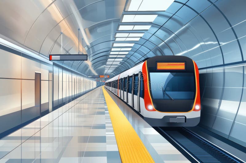 Metro Stations and Subway Map Layout Showcasing Public Transportation ...