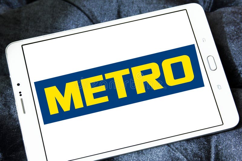 Metro stores logo editorial image. Image of franchise - 97095045