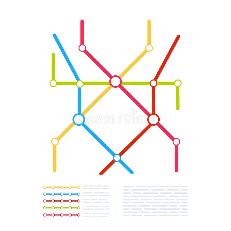 Metro Subway City Map. Underground Transport System Stock Vector ...