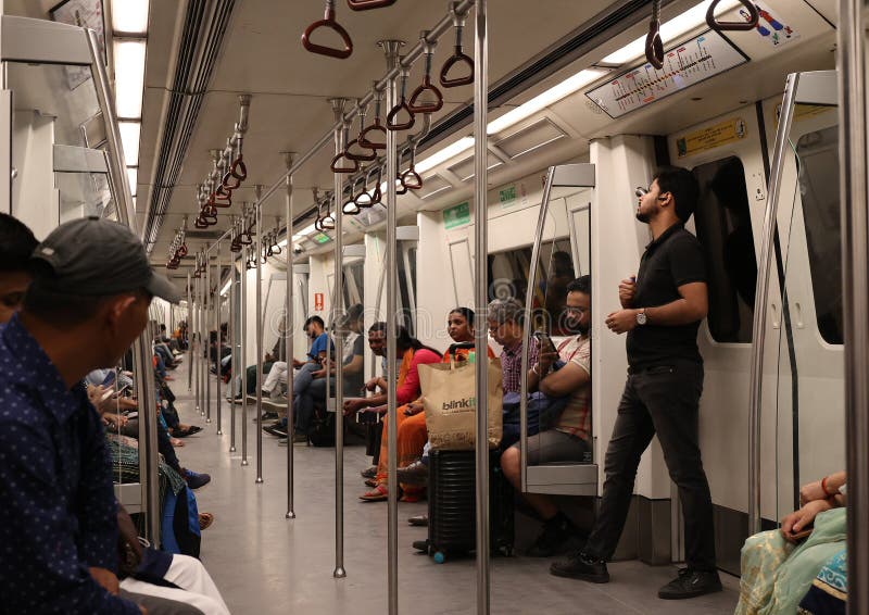Delhi Metro is a Mass Rapid Transit (MRT) Editorial Photography - Image ...