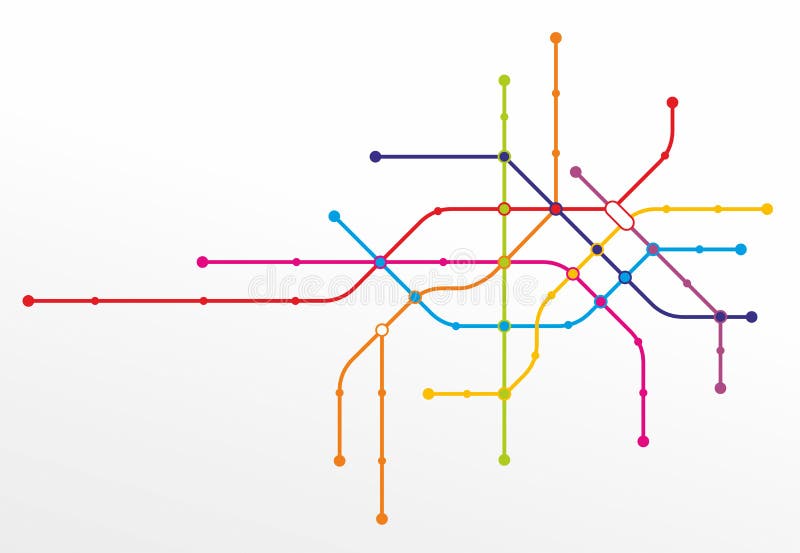 Metro system map stock illustration. Illustration of public - 140357185
