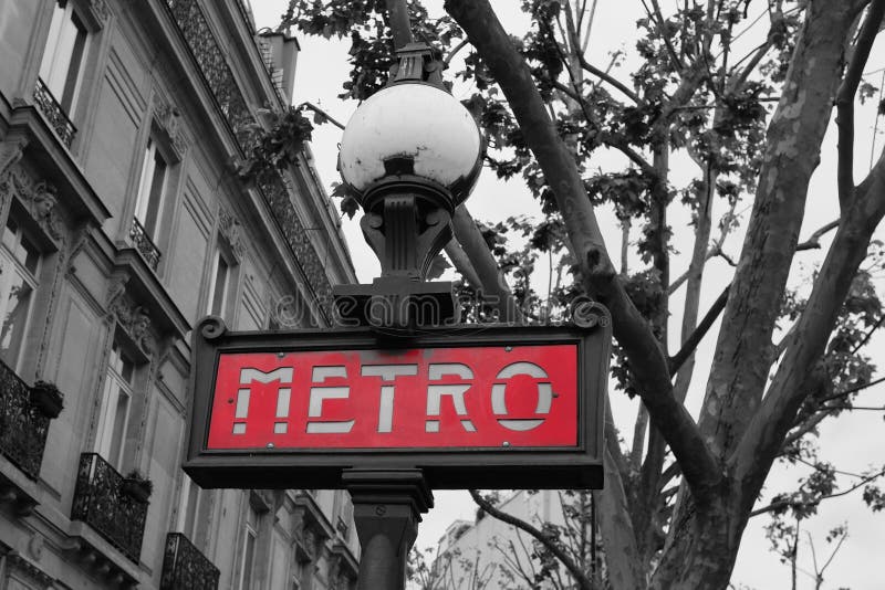 Znak Metra. Symbol Literowy Metra Transportu Podziemnego. Metro Obraz ...