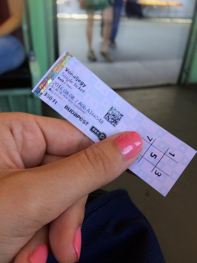 Metro ticket in Budapest editorial photography. Image of metro - 104785822