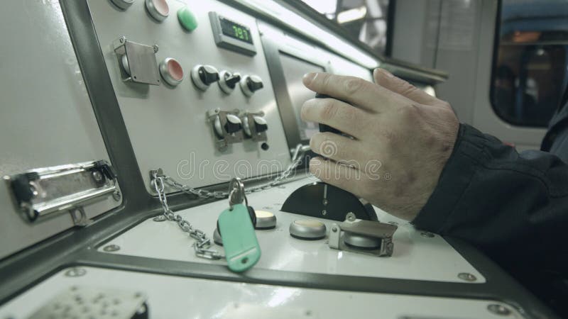 Metro train control cabin. stock image. Image of accessibility - 324646565
