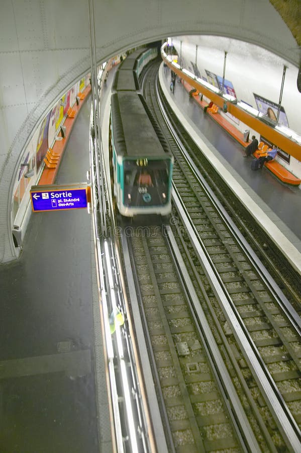 Metro Train, Paris, France editorial stock photo. Image of cars - 52314823